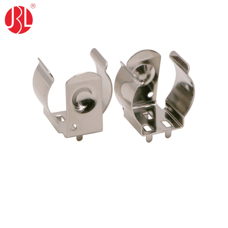 BC-18650-1719-NI battery holder plug box Metal Coin cell retainer Leaf ...