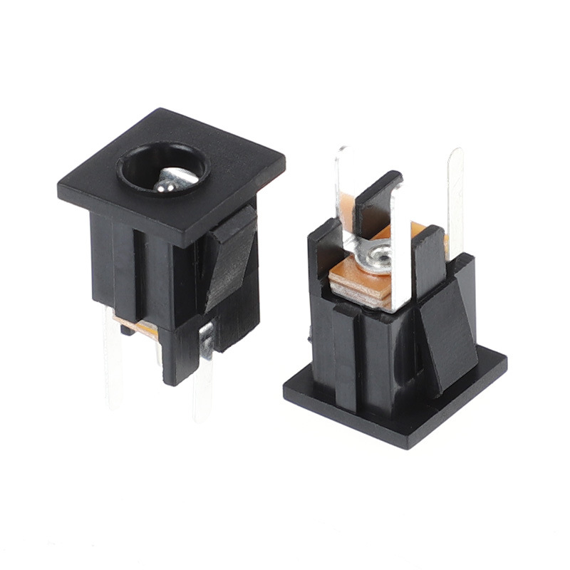 DC-068 snap in DC power jack through hole vertical - Jinbeili