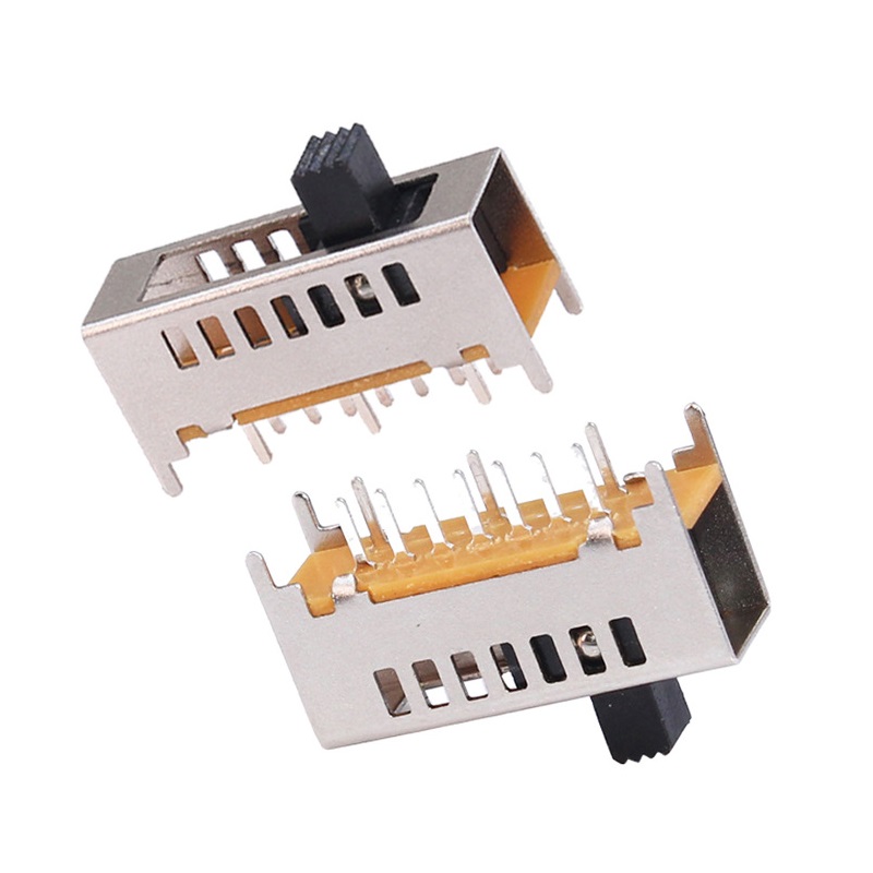 SS-17E01 vertical through hole 1P7T slide switch - Jinbeili