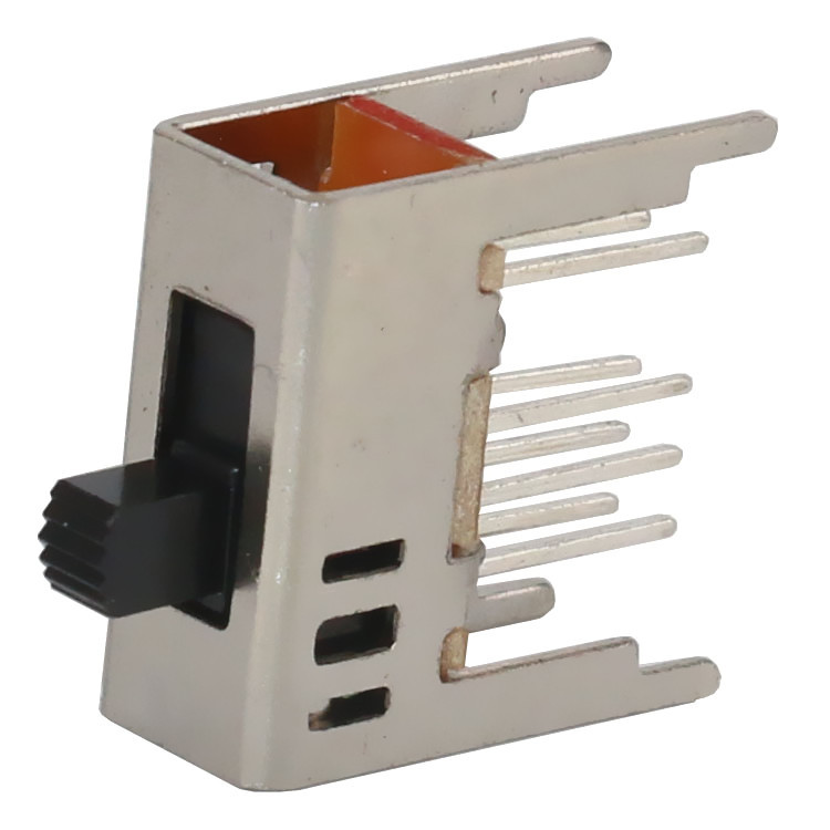 SS-23D24 vertical through hole 2P3T slide switch - Jinbeili