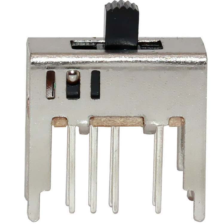 SS-23D24 vertical through hole 2P3T slide switch - Jinbeili
