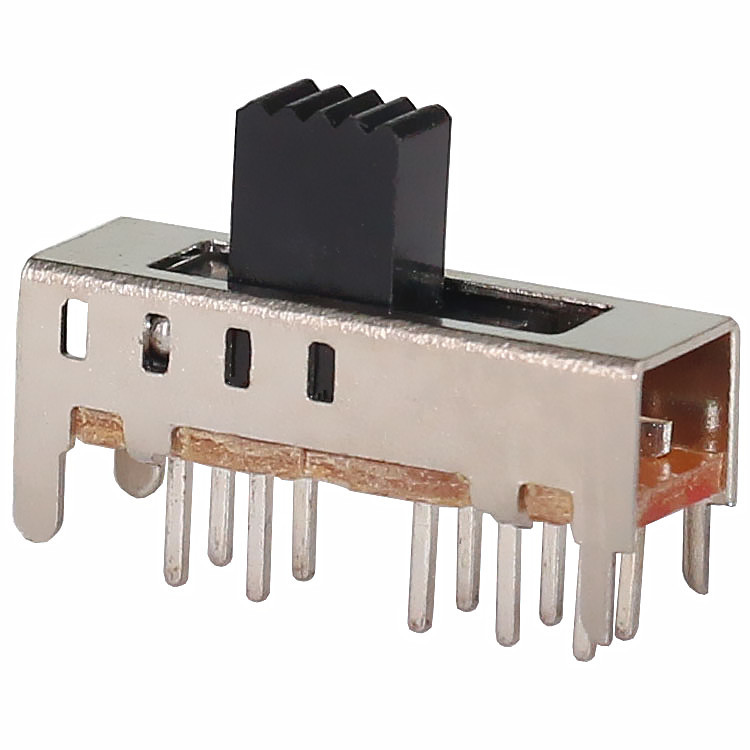 SS-24E01 vertical through hole 2P4T slide switch - Jinbeili