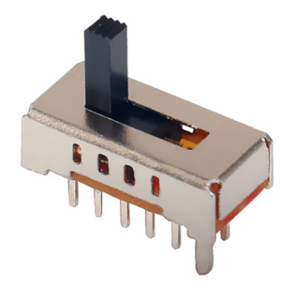 SS-24D02 2P4T Slide switch vertical DIP type - Jinbeili